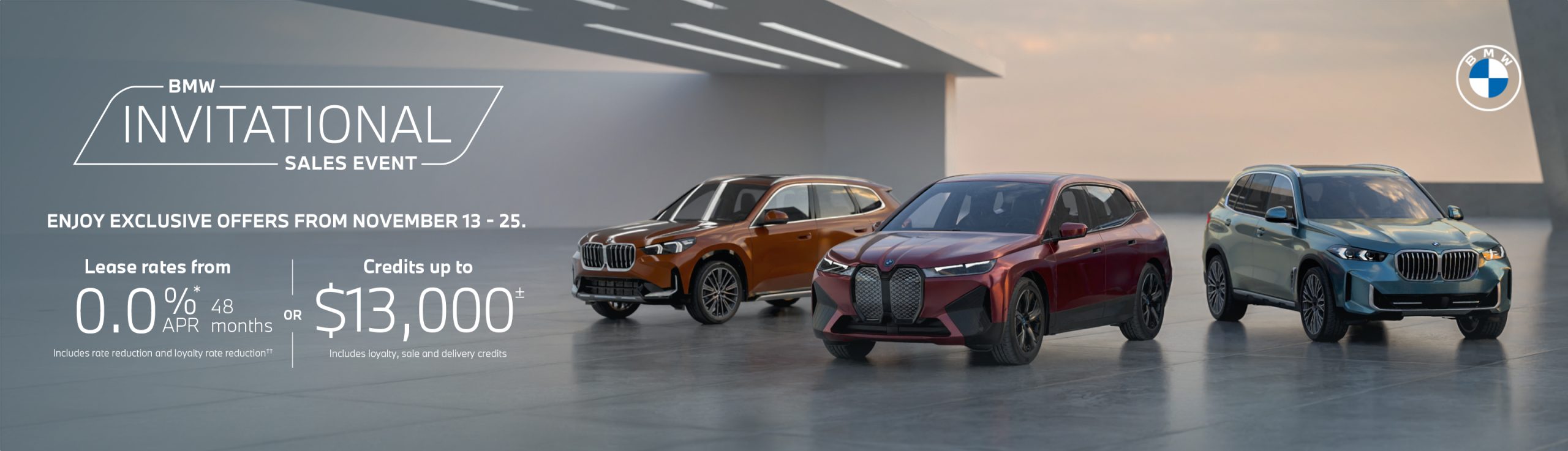 THE BMW INVITATIONAL SALES EVENT. NOV 13-25. - Parkview BMW